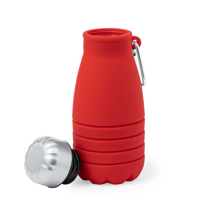 Gourde Pliable Avec Mousqueton 'Pliu' Personnalisée | ObjetRama